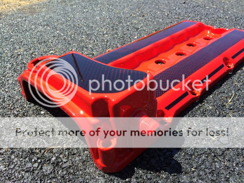 F.S. Mk5 valve cover custom painted and carbon fiber insert | VW Vortex ...